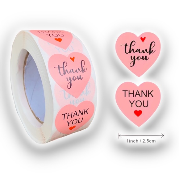 Office 50 Count 1 Full Roll As Pictured Heart Shape Thank You